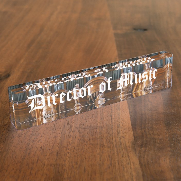 Director of Music Desk Name Plate | Zazzle.com