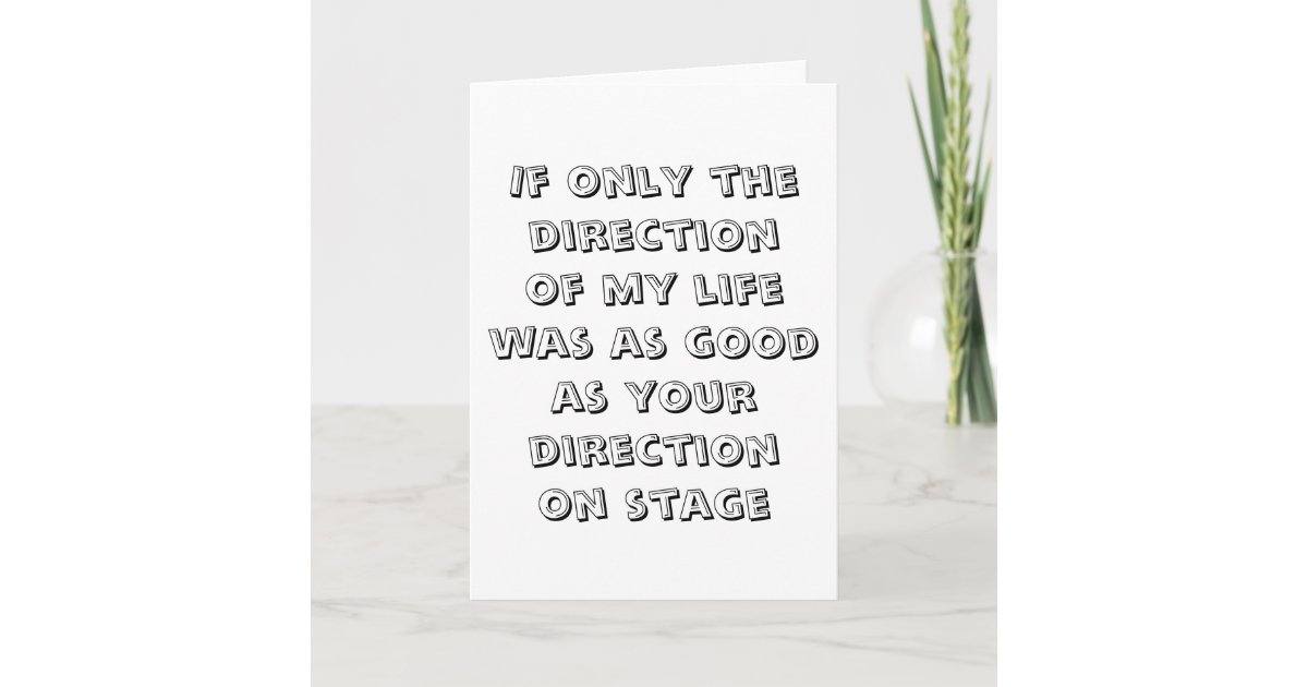 Director Thank You Card | Zazzle.com