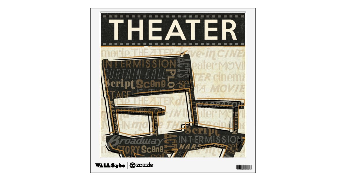 Director's Chair Wall Decal | Zazzle