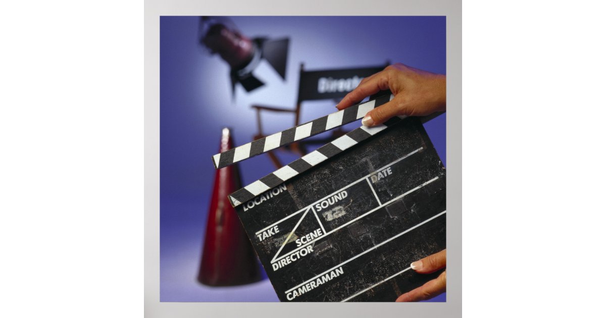 Director's Slate Poster | Zazzle