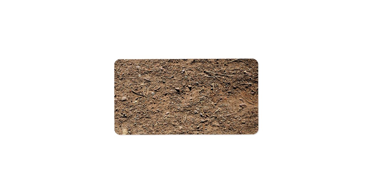 Dirt Background Label | Zazzle