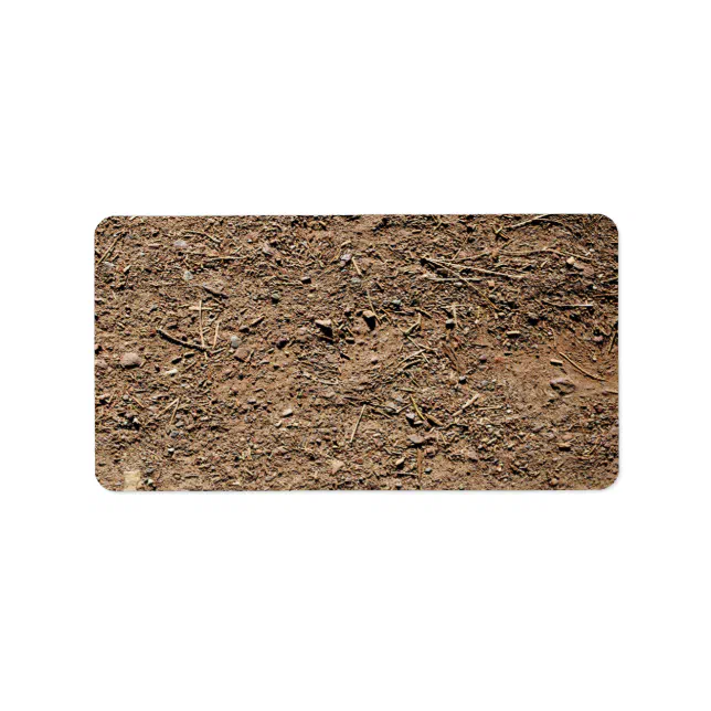 Dirt Background Label | Zazzle