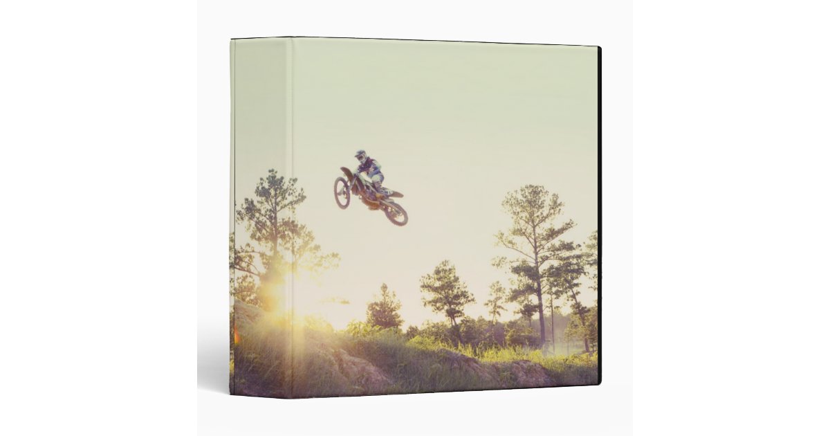 Dirt Bike 3 Ring Binder | Zazzle