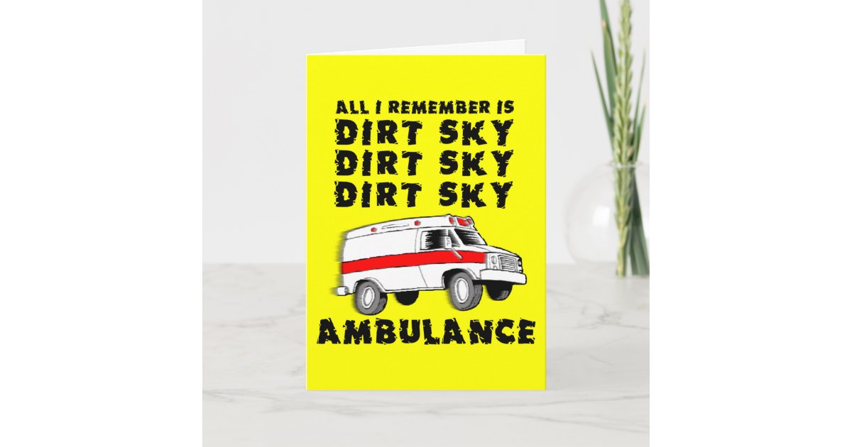 Dirt Bike Motocross Get Well Crash Card | Zazzle.com