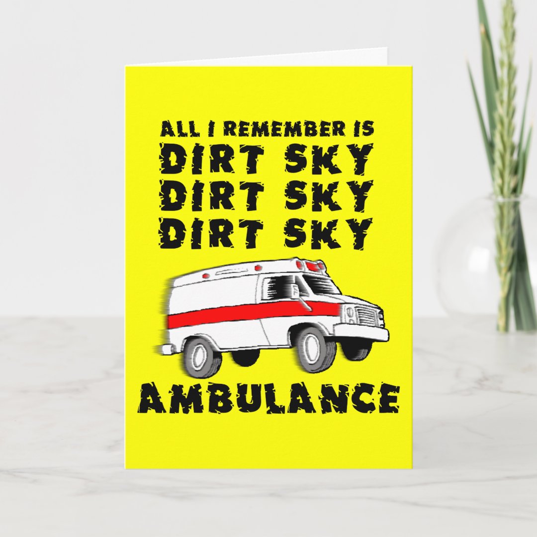 Dirt Bike Motocross Get Well Crash Card | Zazzle