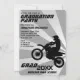 Dirt Bike Motocross Retro Sunburst Graduation Invitation | Zazzle