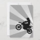 Dirt Bike Motocross Retro Sunburst Graduation Invitation | Zazzle