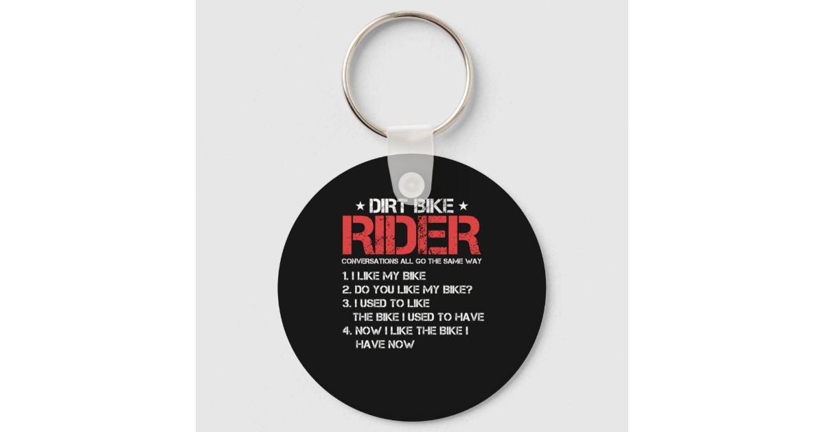 Dirt Bike Rider Motocross Motorcycle Motorbike Gif Keychain | Zazzle