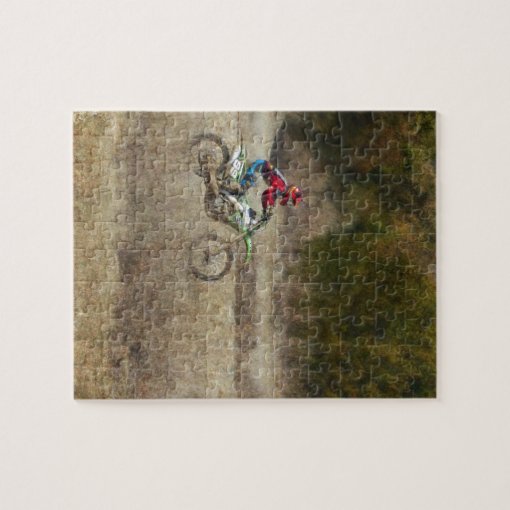Dirt Bike Riding Jigsaw Puzzle | Zazzle