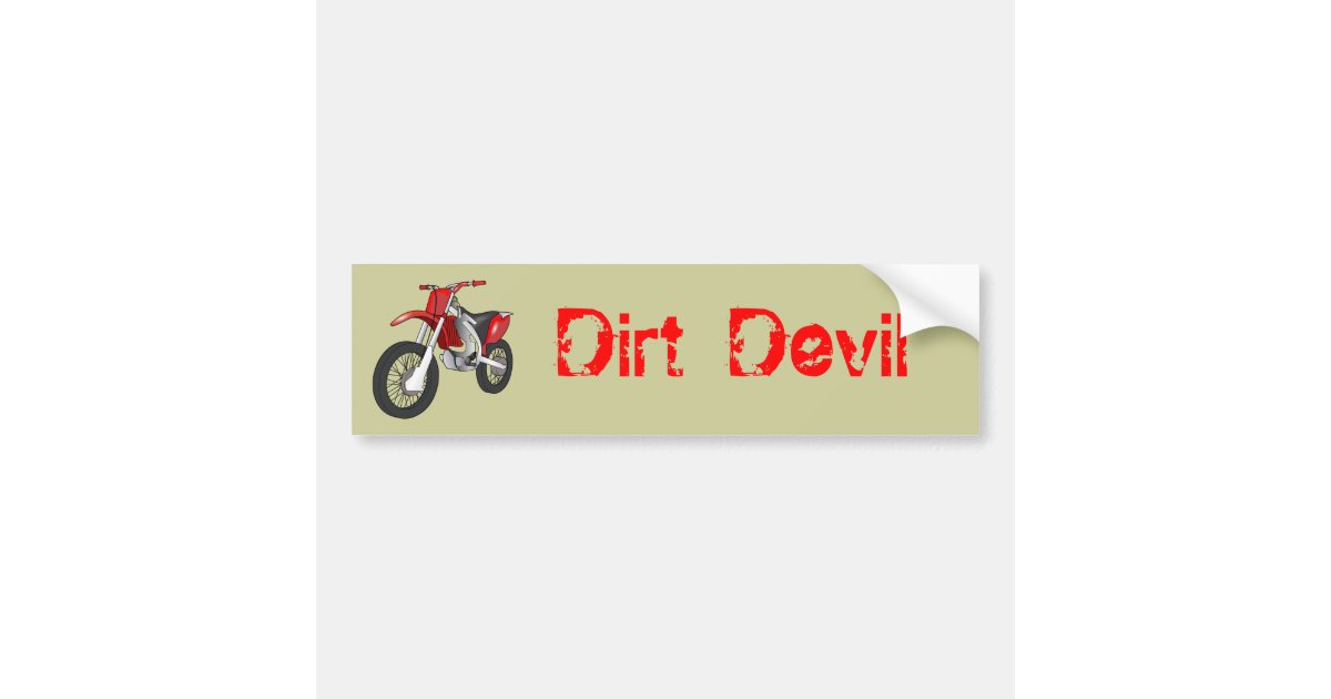 Dirt Devil Bumper Sticker | Zazzle