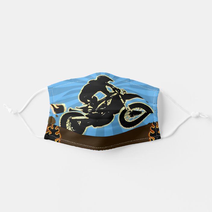 Dirtbike face mask Motocross theme face mask | Zazzle.com