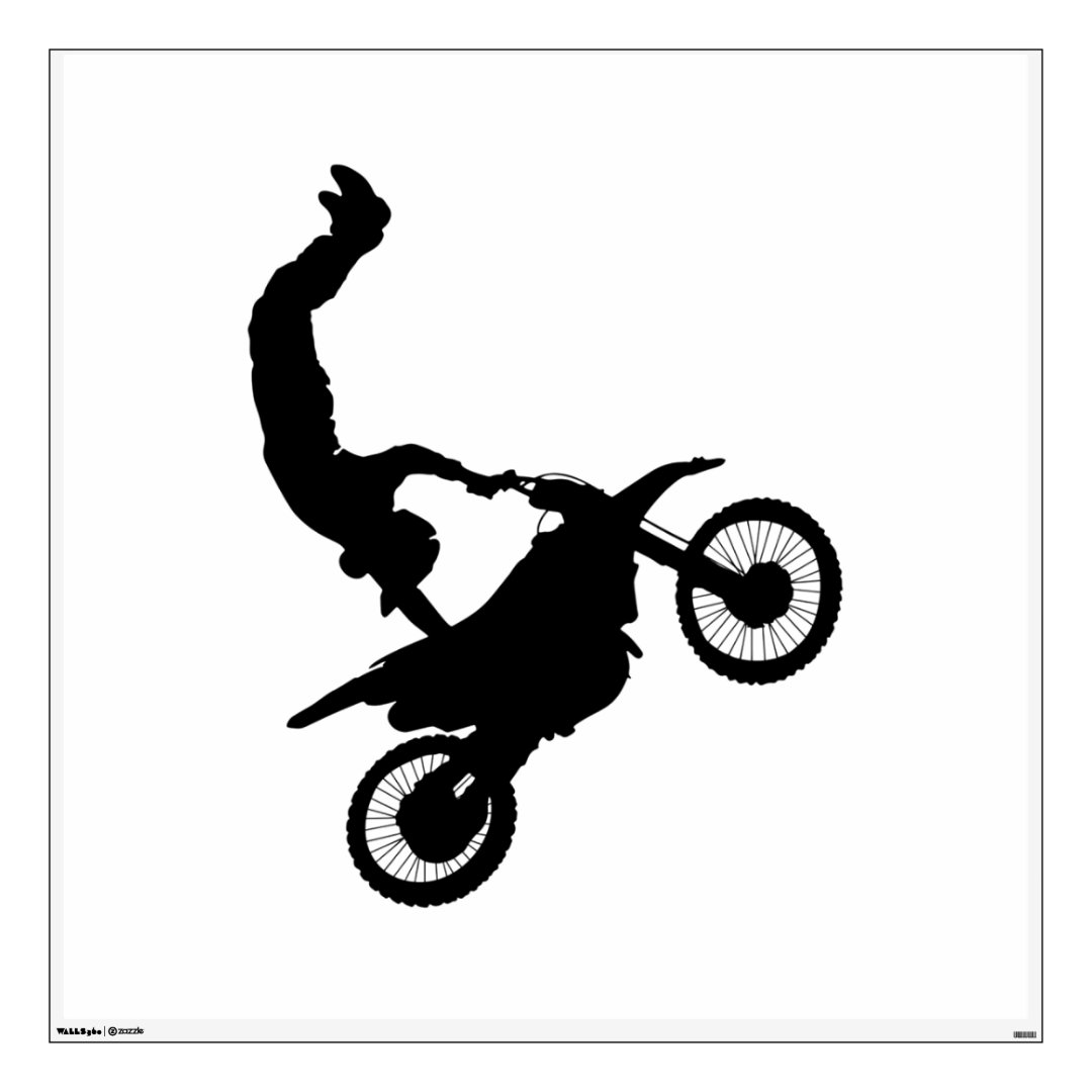 Dirtbike MotorCross Supercross Headstnd Decal | Zazzle
