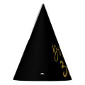 Dirty 30 Birthday Gold Foil and Black Party Hat | Zazzle