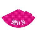 DIRTY 30 THIRTY funny pink 30th birthday party hat | Zazzle