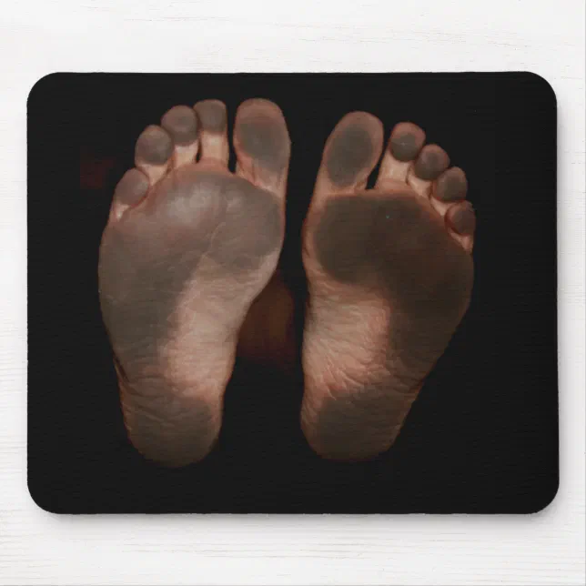 DIRTY FEET MOUSE PAD | Zazzle