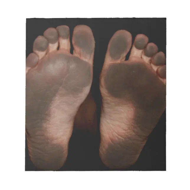 DIRTY FEET NOTEPAD | Zazzle