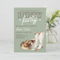 Dirty Forty Western Sage Green 40th Birthday Party Invitation | Zazzle