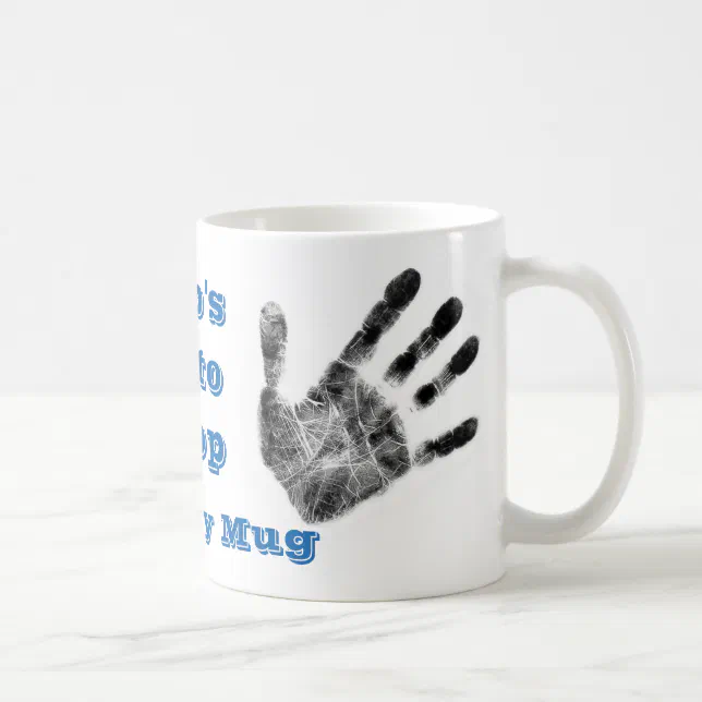 Dirty handprint mug, mechanic,forensics,newspaper coffee mug | Zazzle