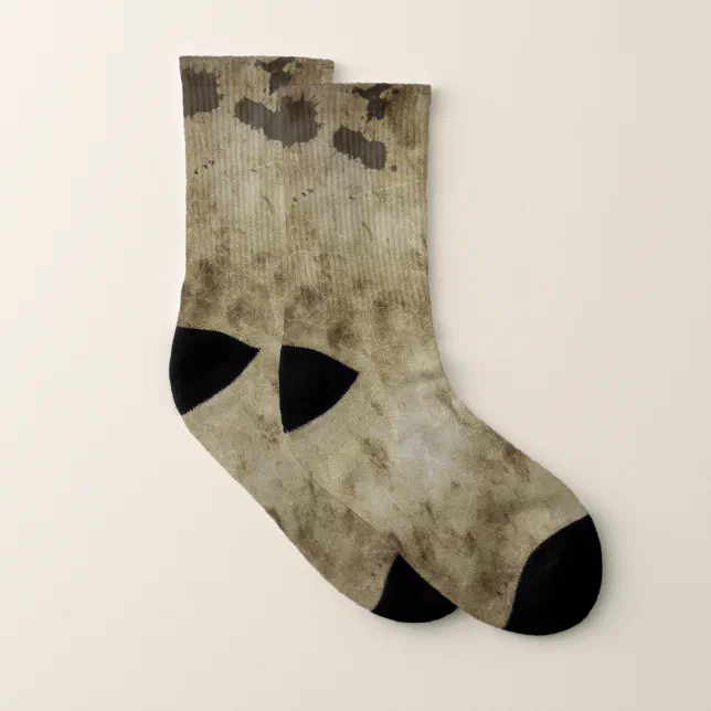 Dirty Print Socks | Zazzle