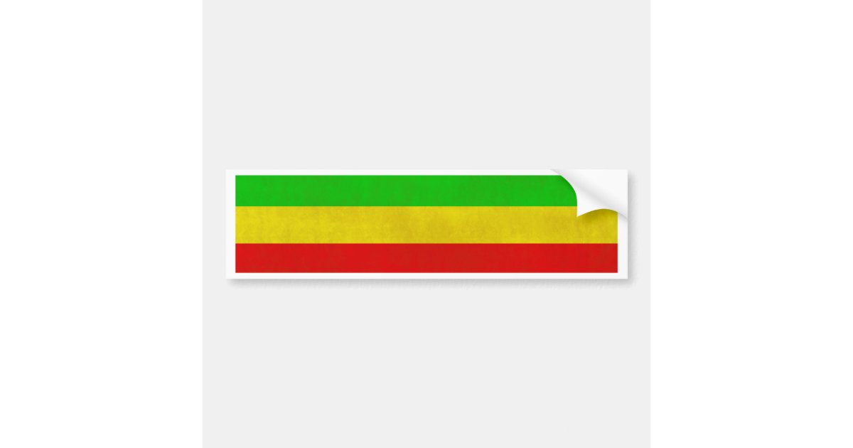 Dirty Rasta Stripes Bumper Sticker | Zazzle