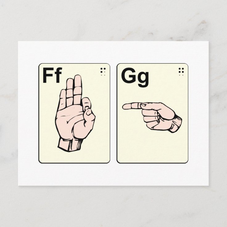 Dirty Sign Language Flash Cards | Zazzle