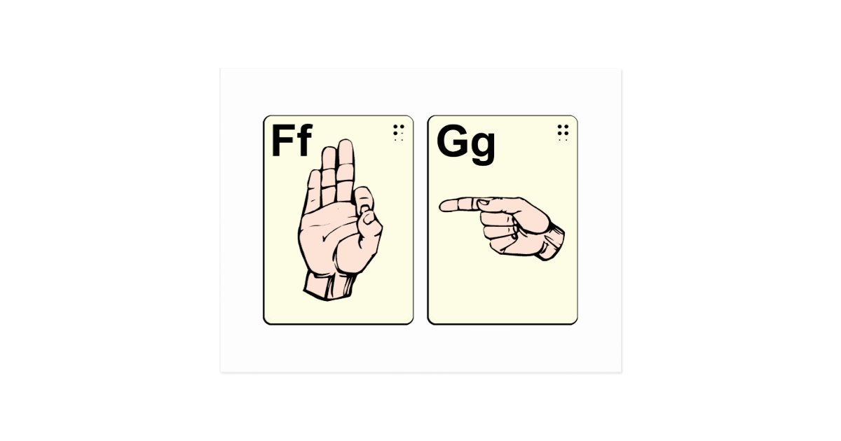 Dirty Sign Language Flash Cards | Zazzle.com