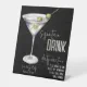 Dirty Thirty, Dirty Martini Signature Drink Menu Pedestal Sign | Zazzle