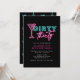 Dirty Thirty Neon Blue & Pink 30TH Birthday Invitation | Zazzle