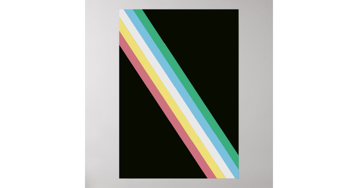 Disability Flag Poster For Disability Pride | Zazzle