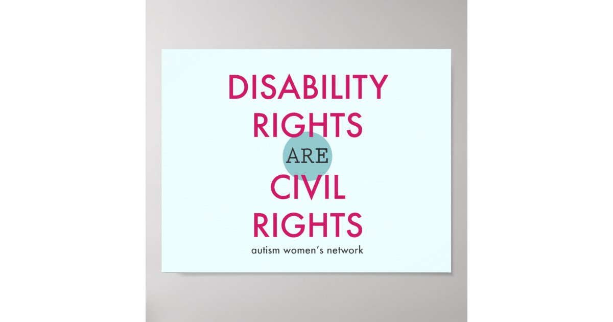 Disability Rights Poster | Zazzle