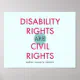 Disability Rights Poster | Zazzle