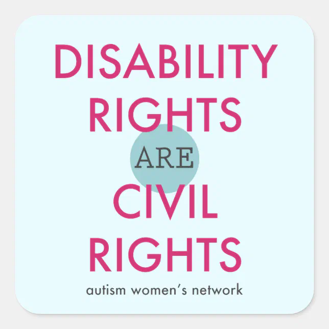 Disability Rights Sticker | Zazzle