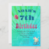 Disabled Boys Dragon Green Birthday Invitation | Zazzle