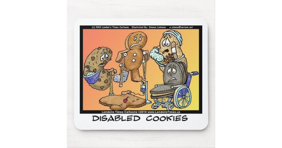 Disabled Cookies Funny Internet Gifts Tees Mugs Mouse Pad | Zazzle