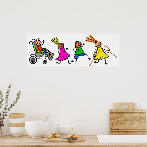 Disabled Kids Poster | Zazzle