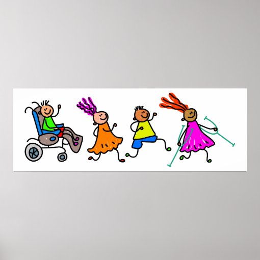 Disabled Kids Poster | Zazzle