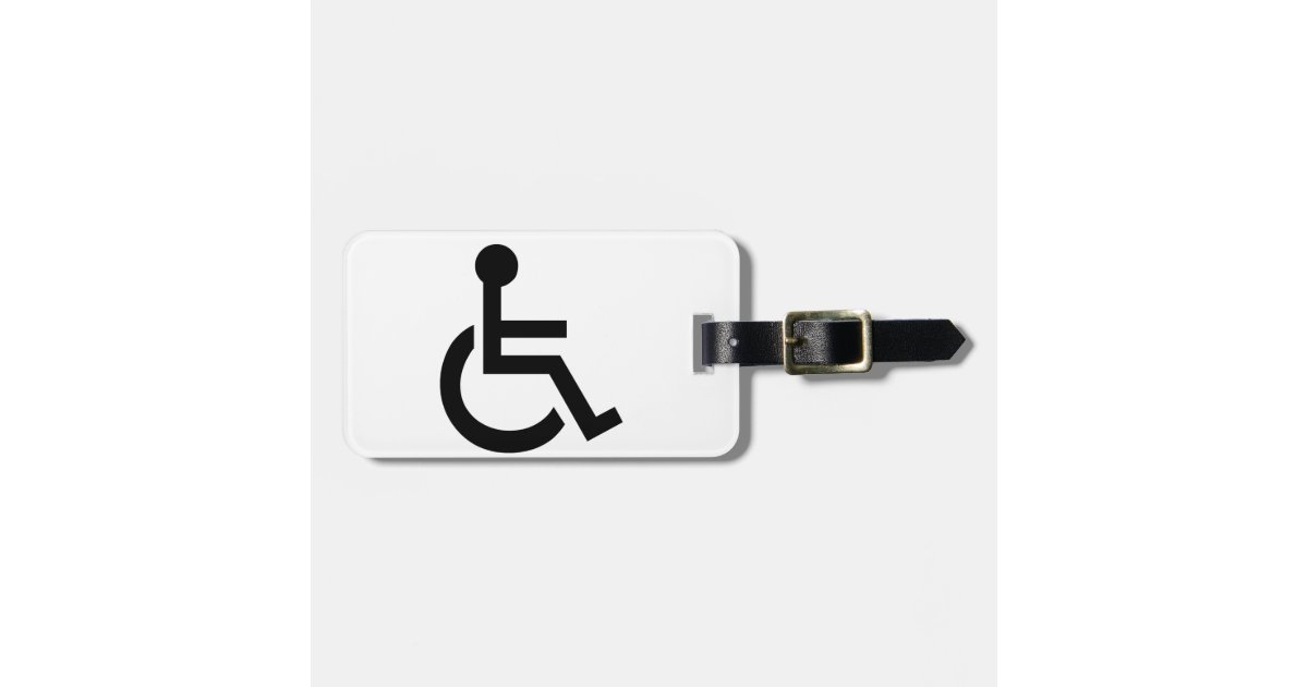 Disabled Symbol Luggage Tag | Zazzle