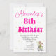 Disabled Wheelchair Fairy Pink Hair Girls Birthday Invitation | Zazzle