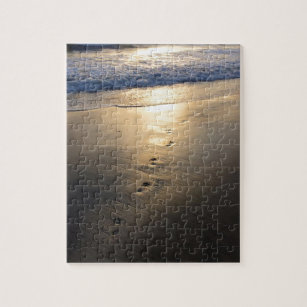 Footprints In The Sand Jigsaw Puzzles | Zazzle