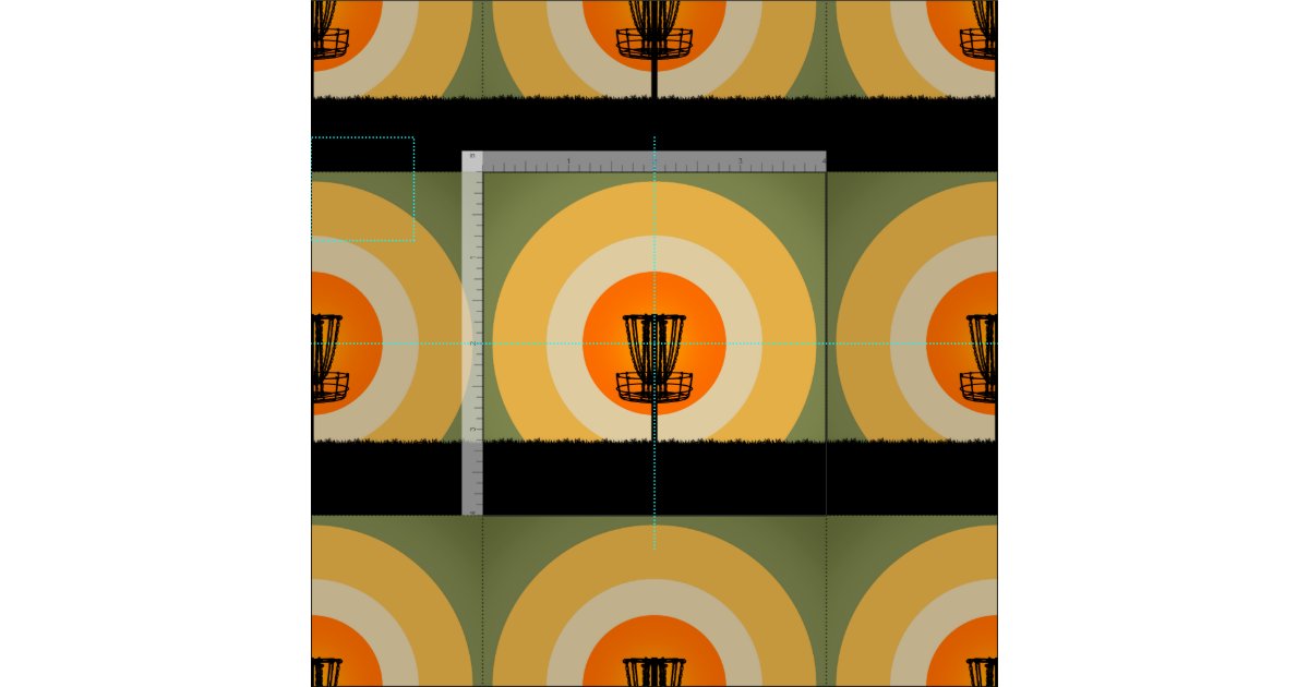 Disc Golf Basket Fabric | Zazzle