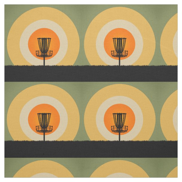 Disc Golf Basket Fabric | Zazzle