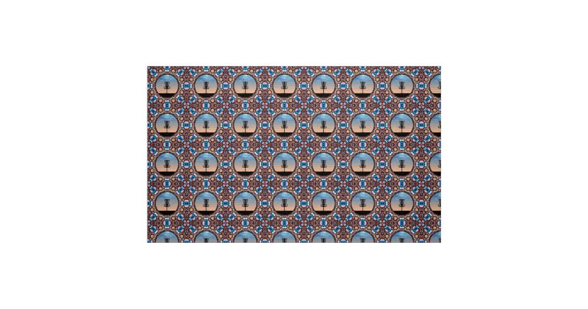 Disc Golf Basket Fabric | Zazzle