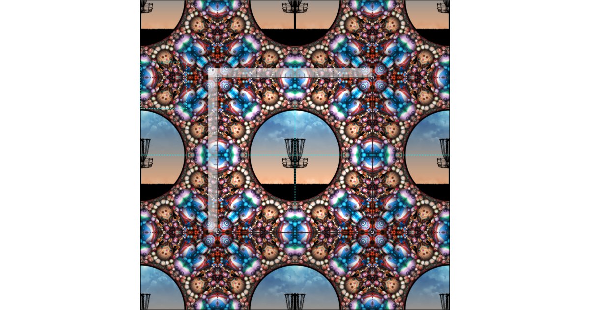 Disc Golf Basket Fabric | Zazzle