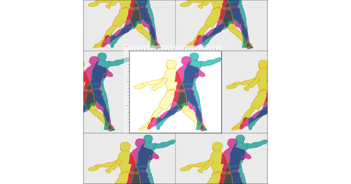 Disc Golf Driving sequence. Fabric | Zazzle