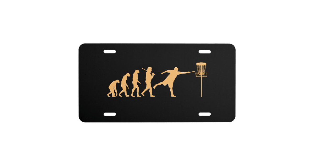 Disc Golf Evolution License Plate | Zazzle