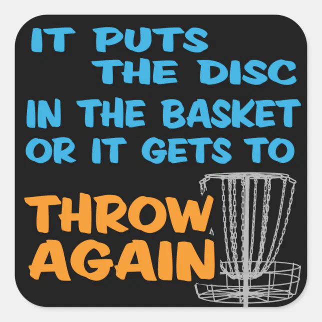 Disc Golf Sticker | Zazzle
