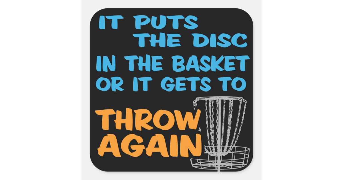 Disc Golf Sticker | Zazzle
