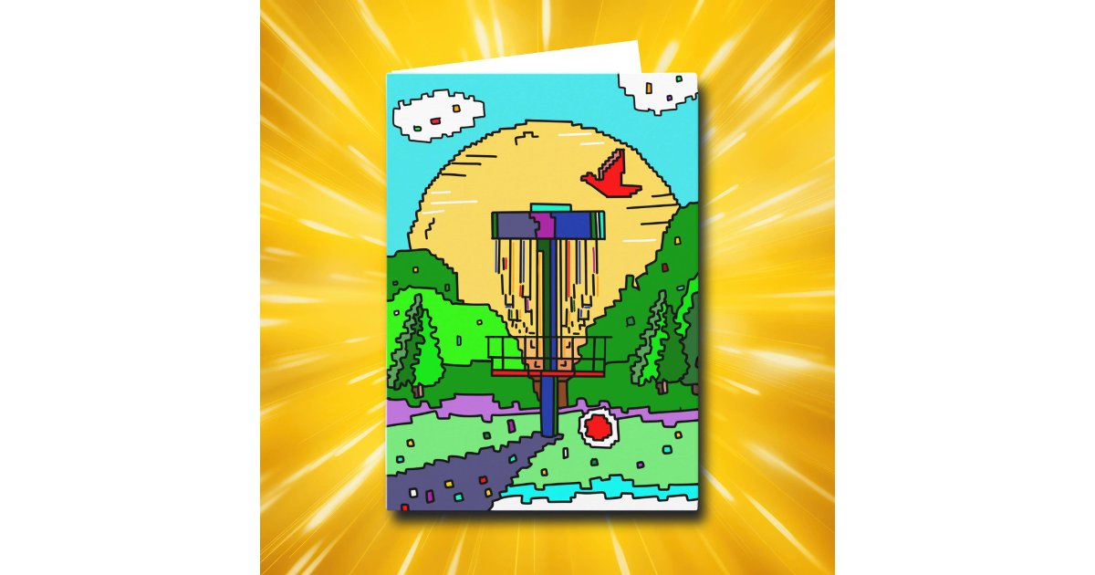 Disc Golf Themed Birthday Card | Zazzle