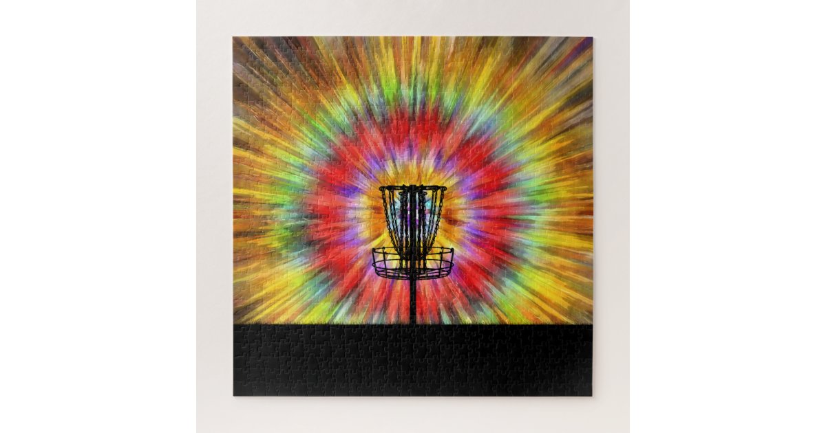 Disc Golf Tie Dye Jigsaw Puzzle | Zazzle
