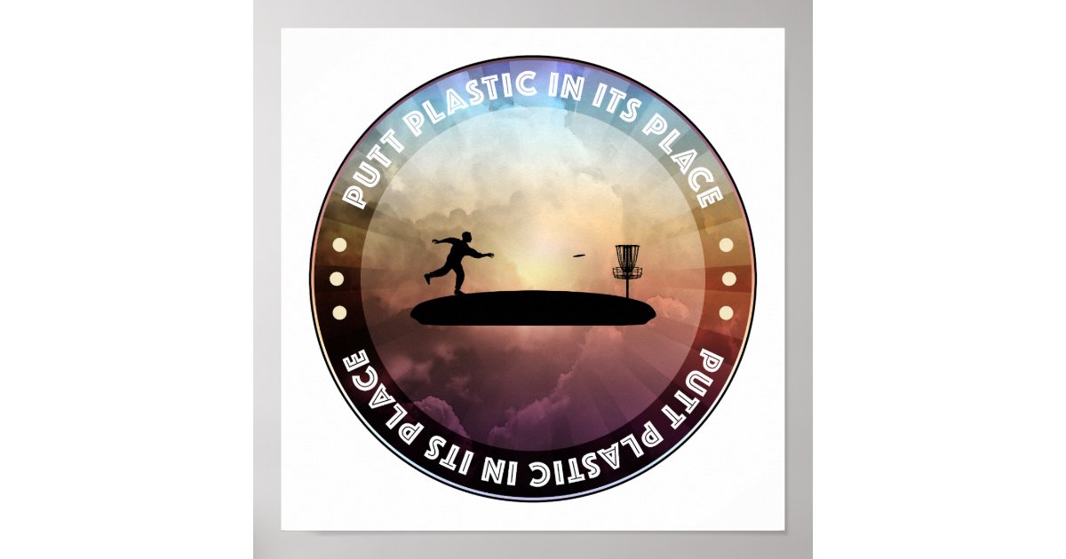 Disc Golfing Poster | Zazzle